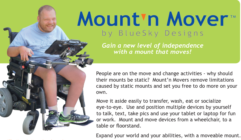 Mount'n Mover SGD mount (wheelchair, floor, and table options) – Texas ...